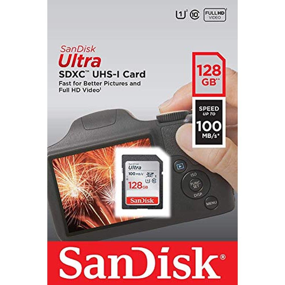 SanDisk 128GB SD Ultra SDXC Memory Card Works with Canon EOS Rebel T5 ...
