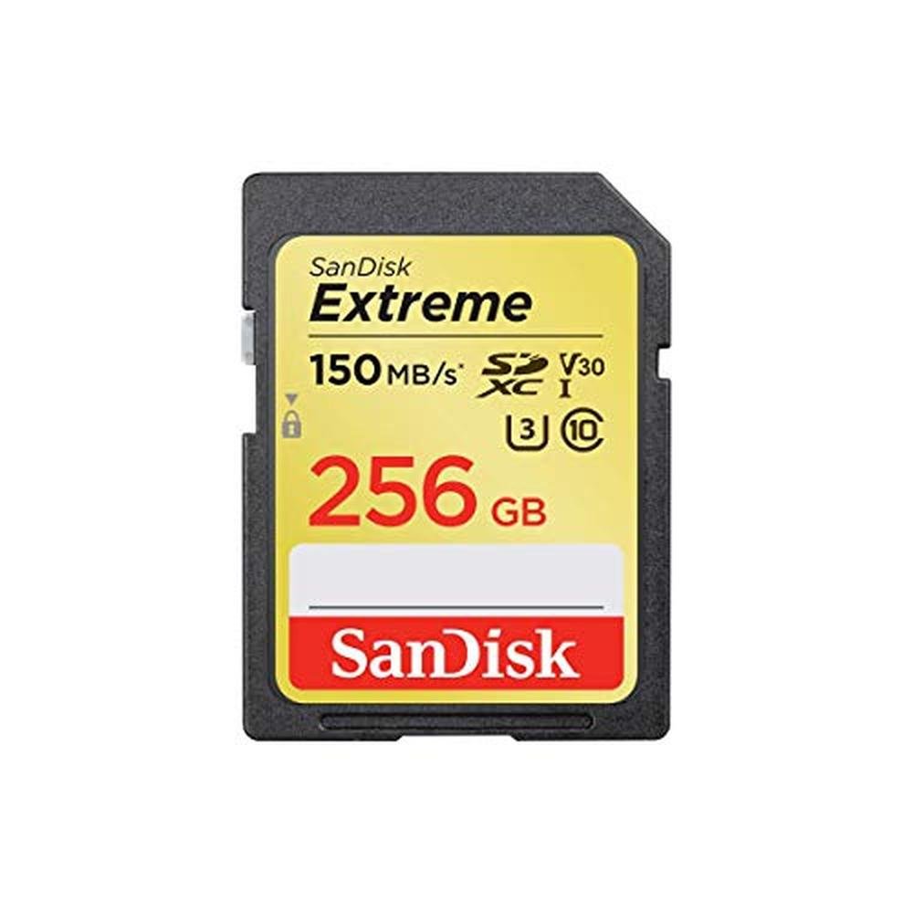 SanDisk 256GB Extreme SDXC UHS-I U3 Memory Card, Up to 150MB/s Read Sp ...