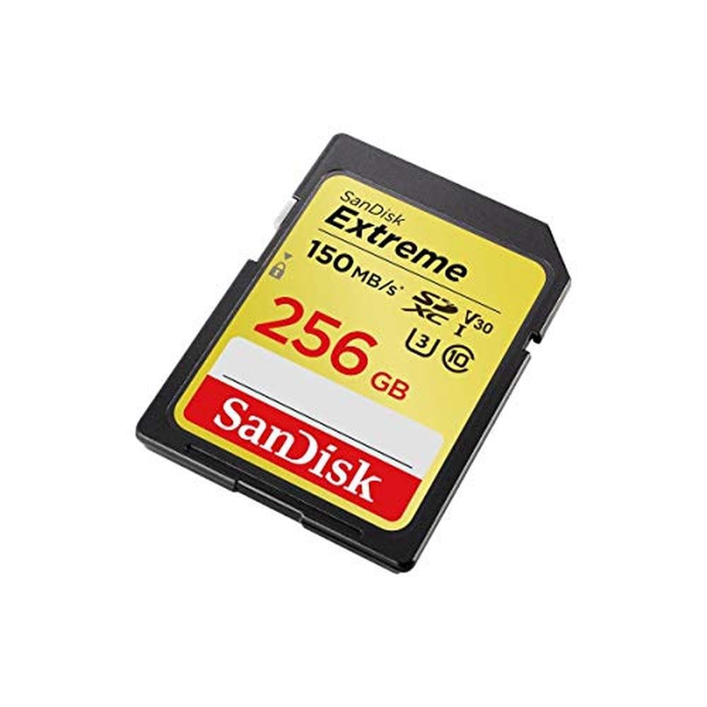 SanDisk 256GB Extreme SDXC UHS-I U3 Memory Card, Up to 150MB/s Read Sp ...