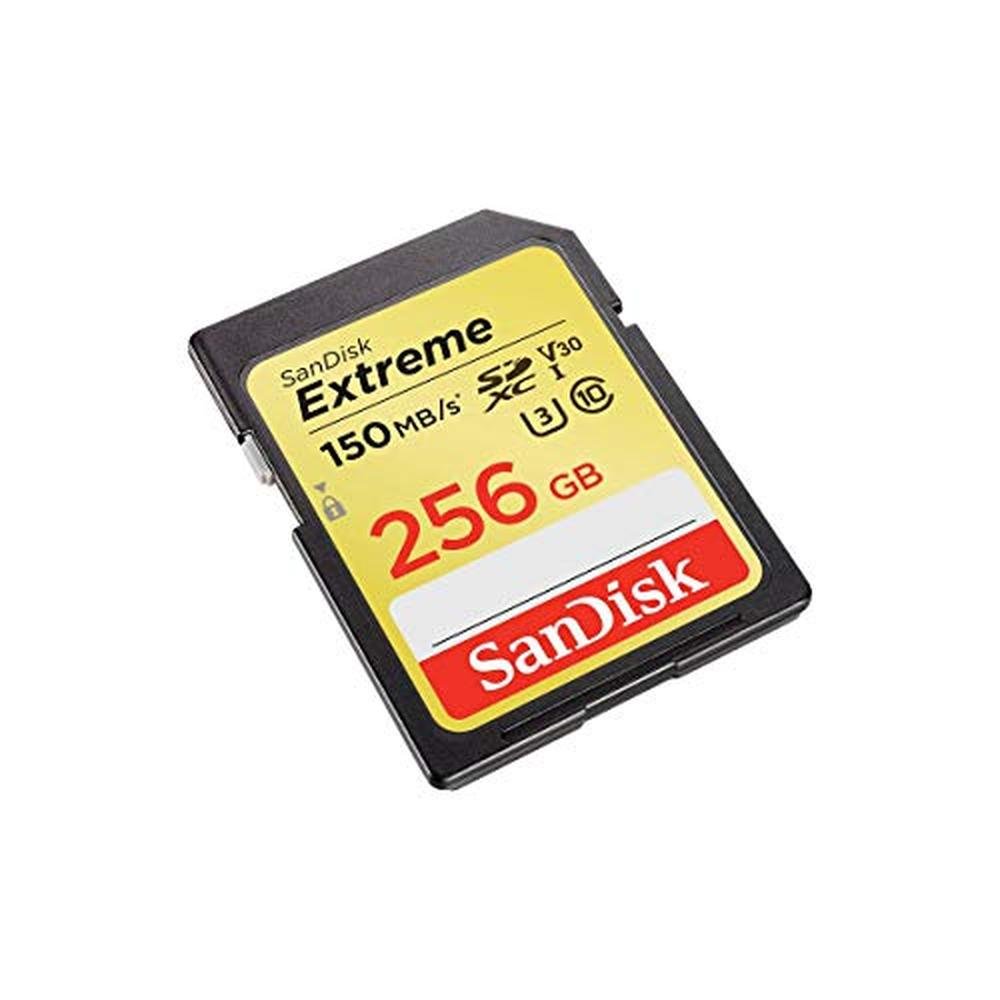 SanDisk 256GB Extreme SDXC UHS-I U3 Memory Card, Up to 150MB/s Read Sp ...
