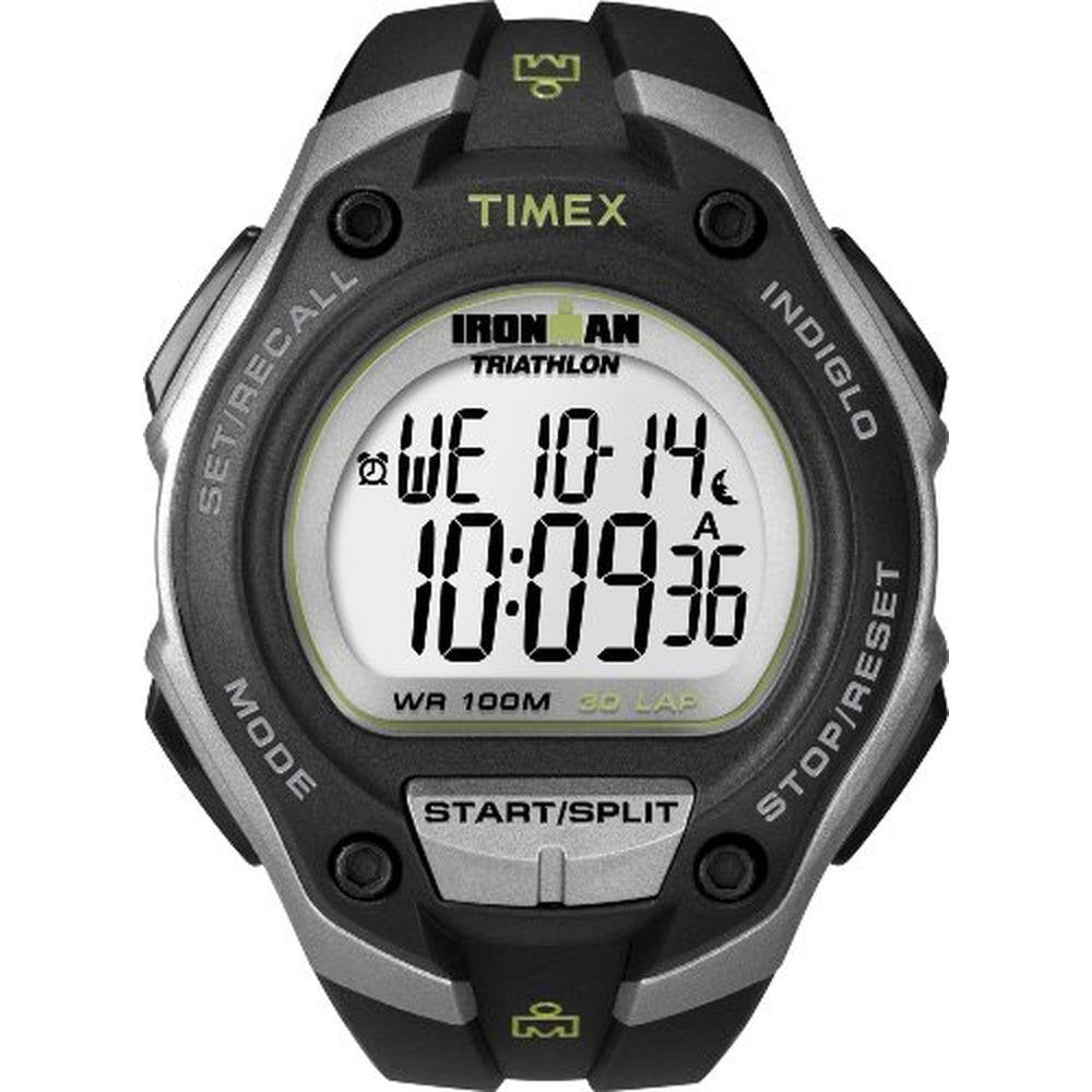Timex Men's Ironman Triathlon Classic 30 Oversized 43mm Watch Silver-T ...