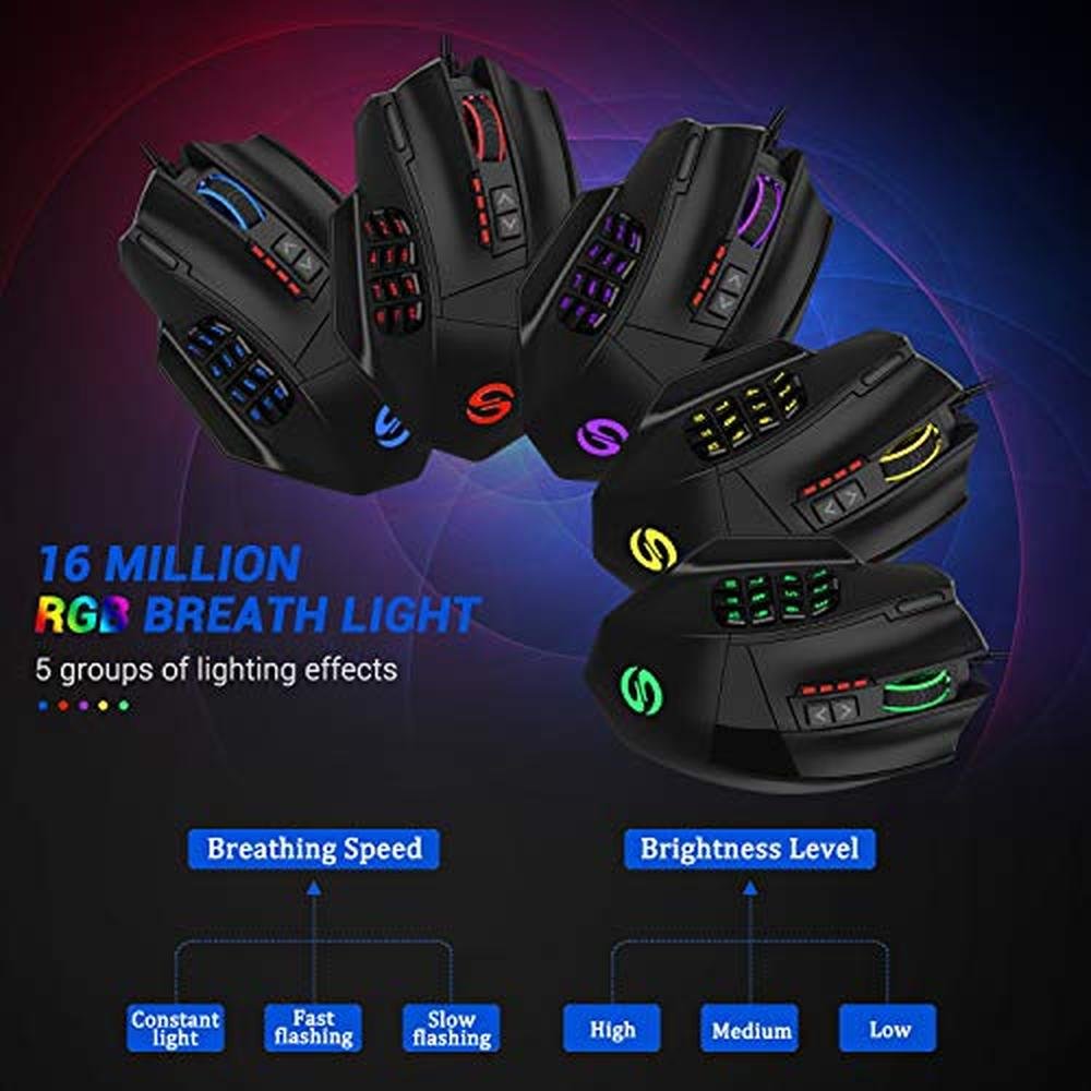 Gaming Mouse | Utechsmart Venus RGB Wired 16400 DPI High Precision ...