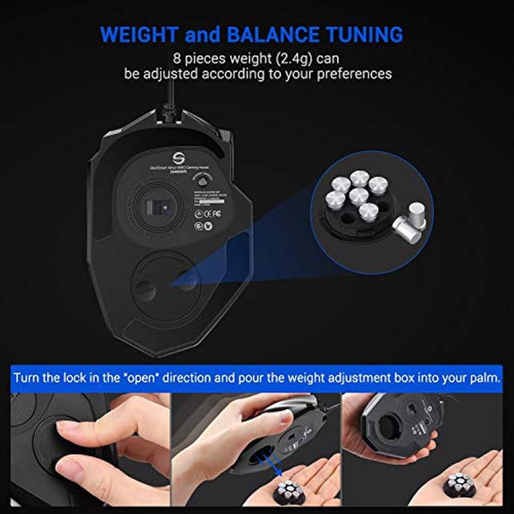 Gaming Mouse | Utechsmart Venus RGB Wired 16400 DPI High Precision ...