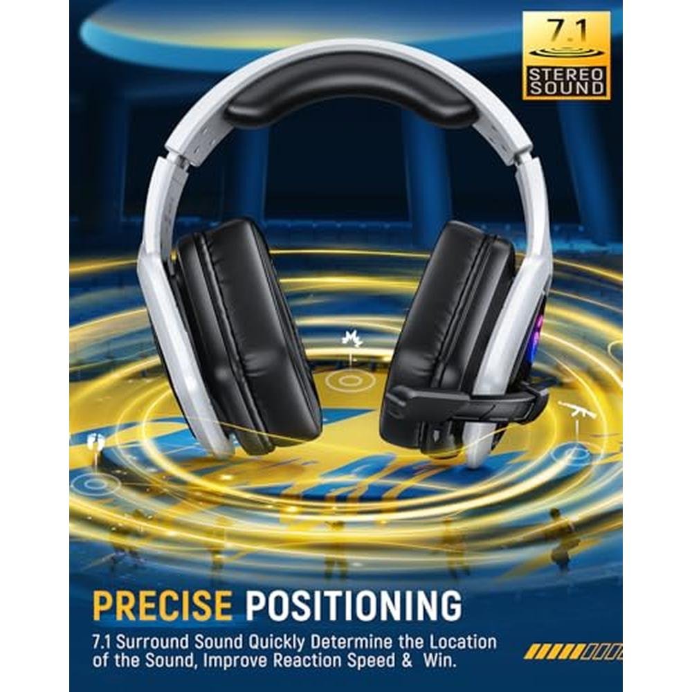 Wireless Gaming Headset for PC, Ps5, Ps4, 2.4 Ghz USB & Type-C Gaming ...