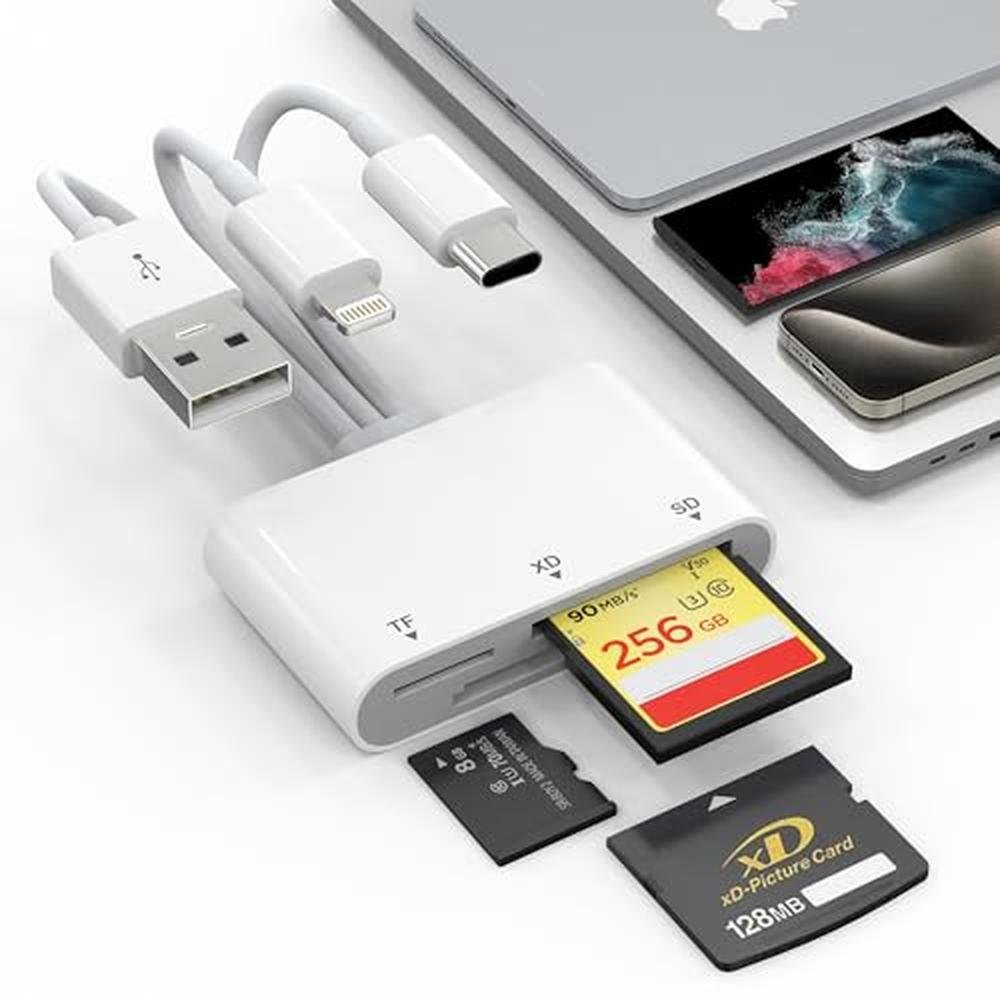 XD Card Reader for iPhone | 3-in-1 SD TF XD Picture Reader | Lightning ...