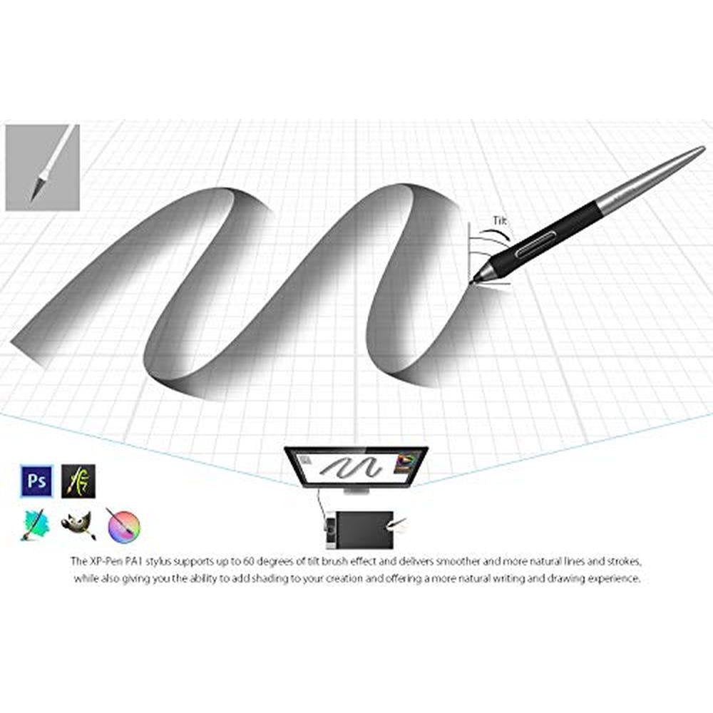 XPPen PA1 Battery-Free Stylus Compatible with XPPen Deco Pro S/MW Grap ...